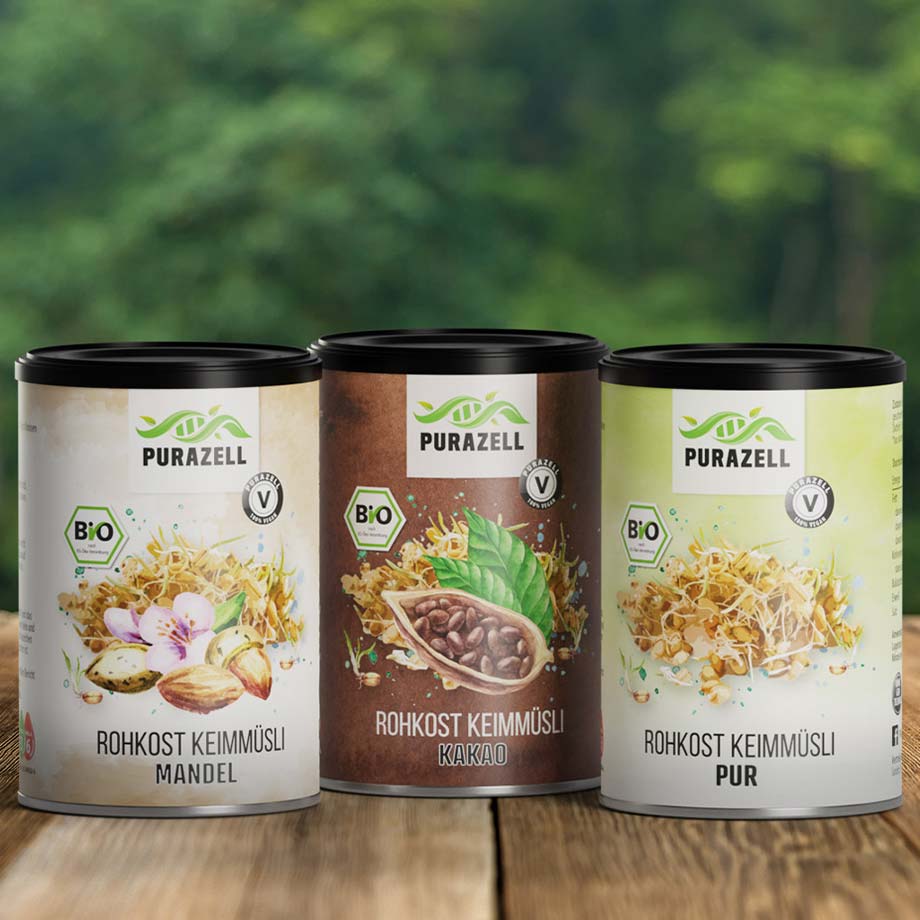 Purazell - liposomale Vitamine, gekeimte Bio Rohkost Lebensmittel ...