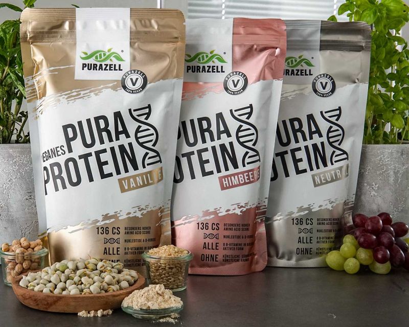 Pura Protein | Geschmack Neutral 100 % Vegan 650 g | Purazell